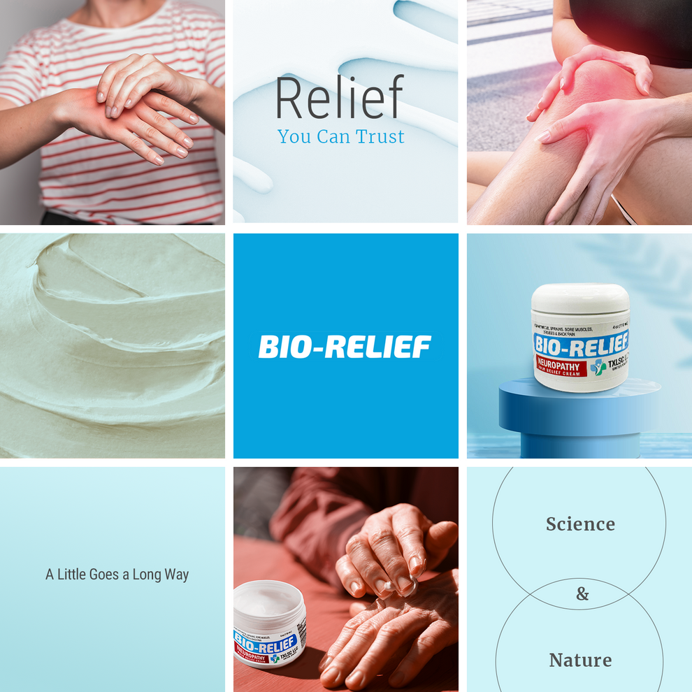 BIO RELIEF Neuropathy Cream – Clear Bio Relief